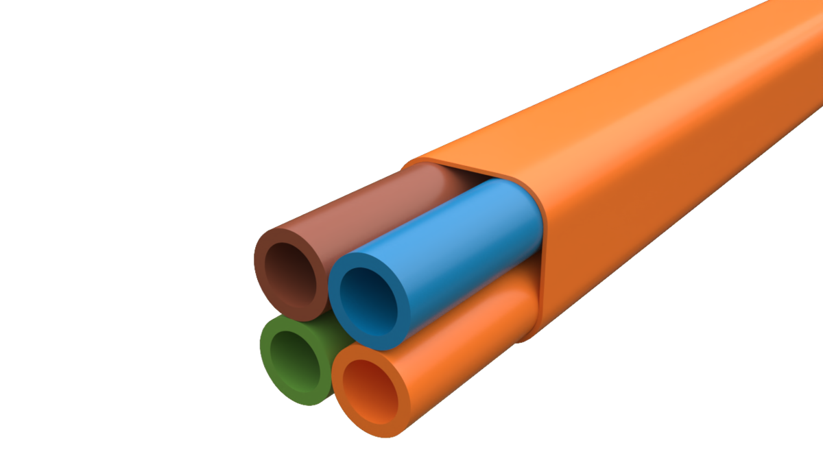 Mikrorör DBB 4x14/10mm GRÖN HDPE färgkod Skanova T1000m | Melbye