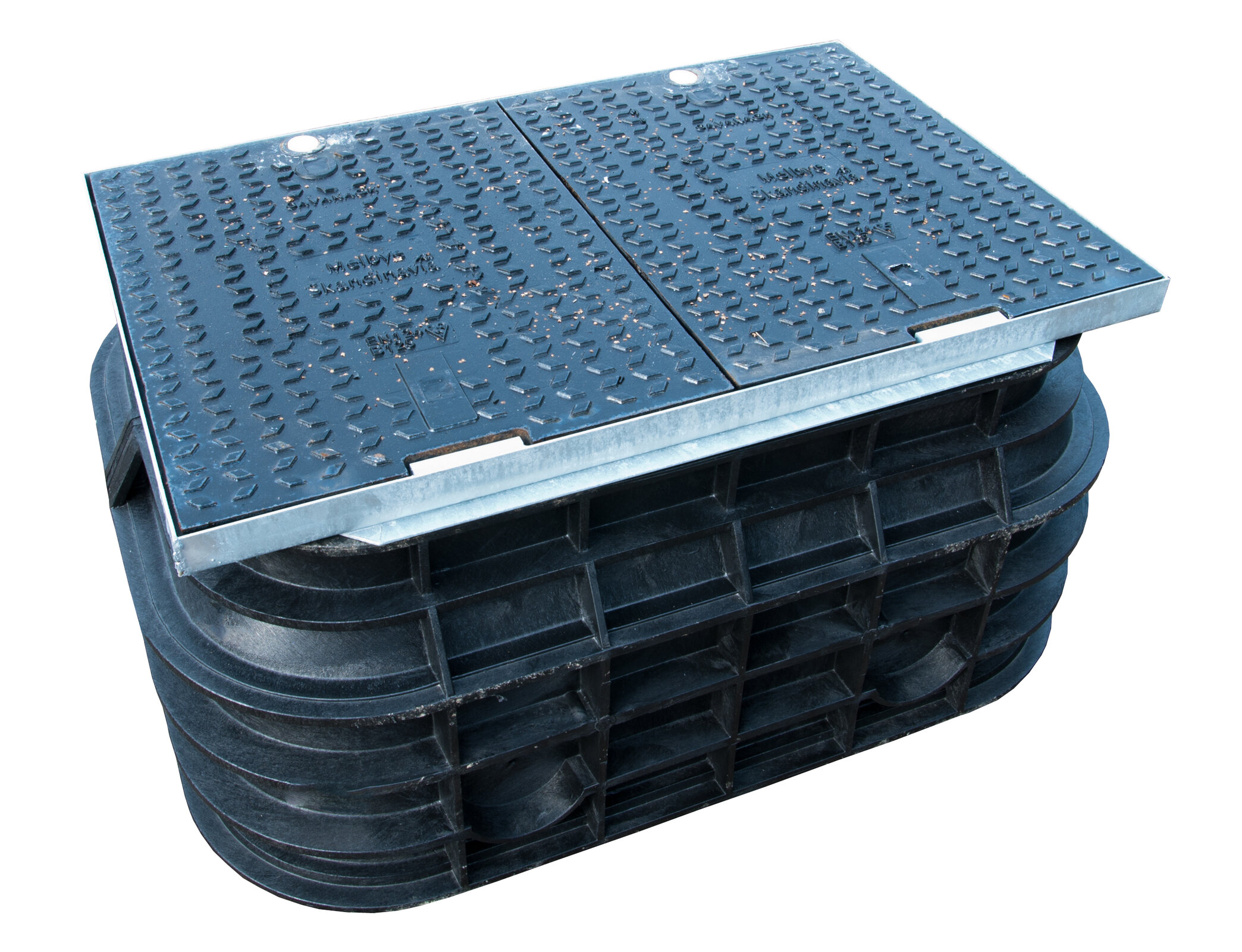 Kabelbrunn B125 PV2436-18 im=69x98x46cm ink Gjutj.lock låsbart, FR70mm ...