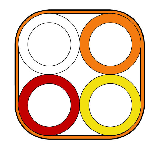 Mikrorör DBB 4x7/3.5mm ORANGE HDPE färgkod Skanova T1000m | Melbye